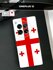 Силиконовый чехол на OnePlus 12 / Ван Плас 12 с принтом "Флаг Грузии"
