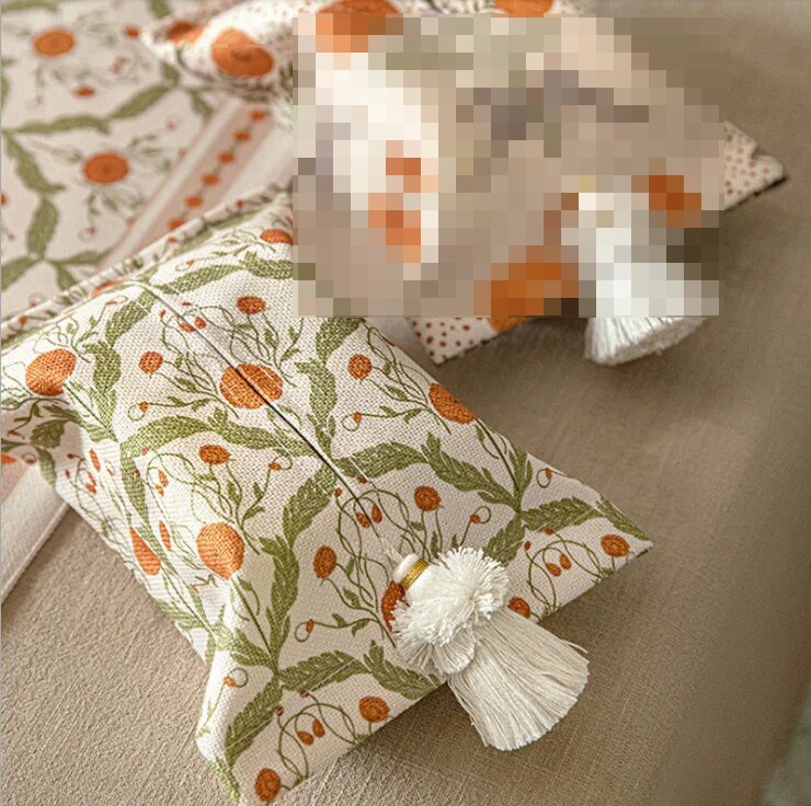 Коробка для хранения салфеток, многофункциональная коробка для салфеток в ретро-стиле для дома, гостиной, спальни, коробка для отдыха с печатным рисунком