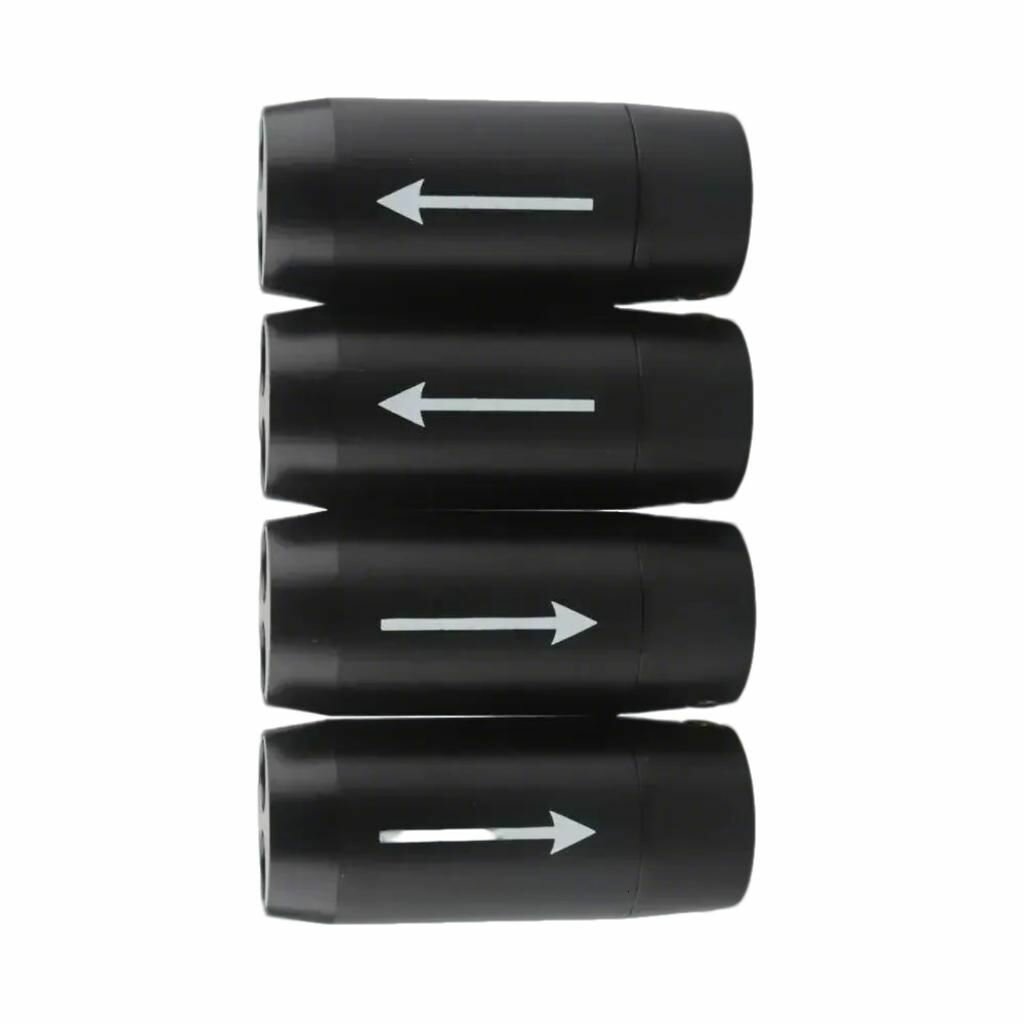 4pcs/set aluminum y splitter -разъем, Черный