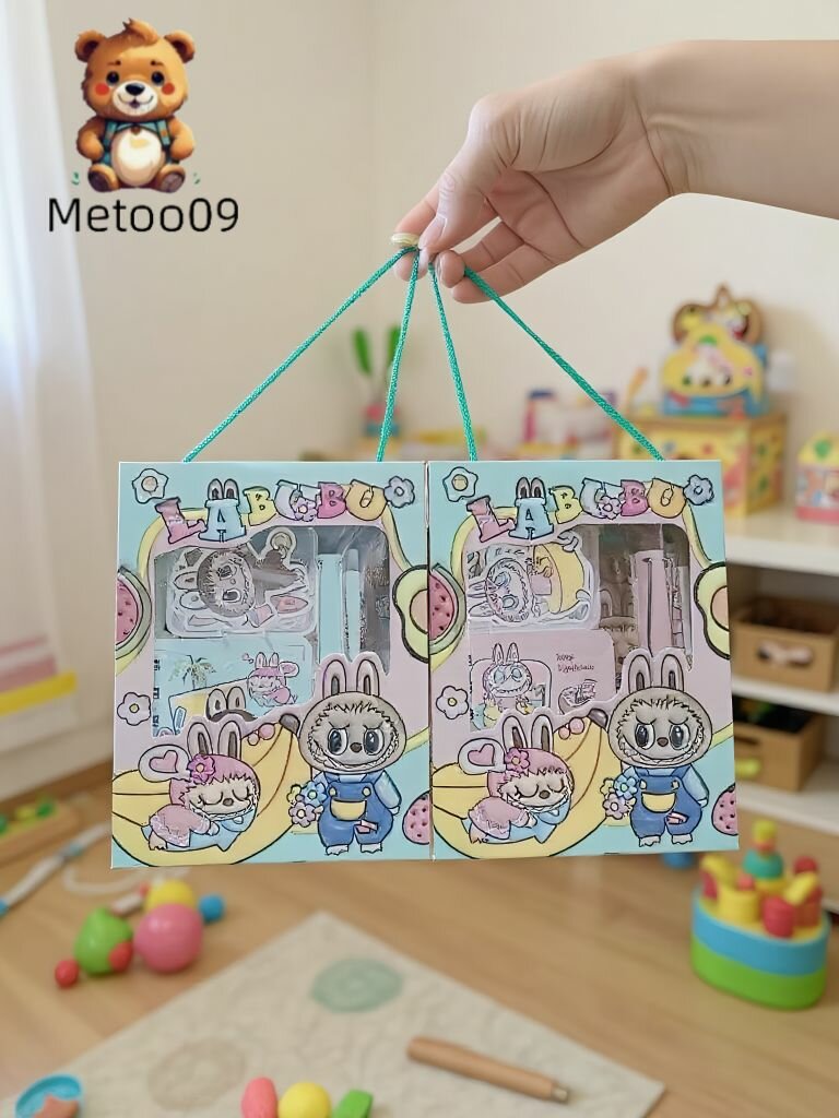 Набор канцтоваров для школы и творчества подарочный комплект с милыми персонажами