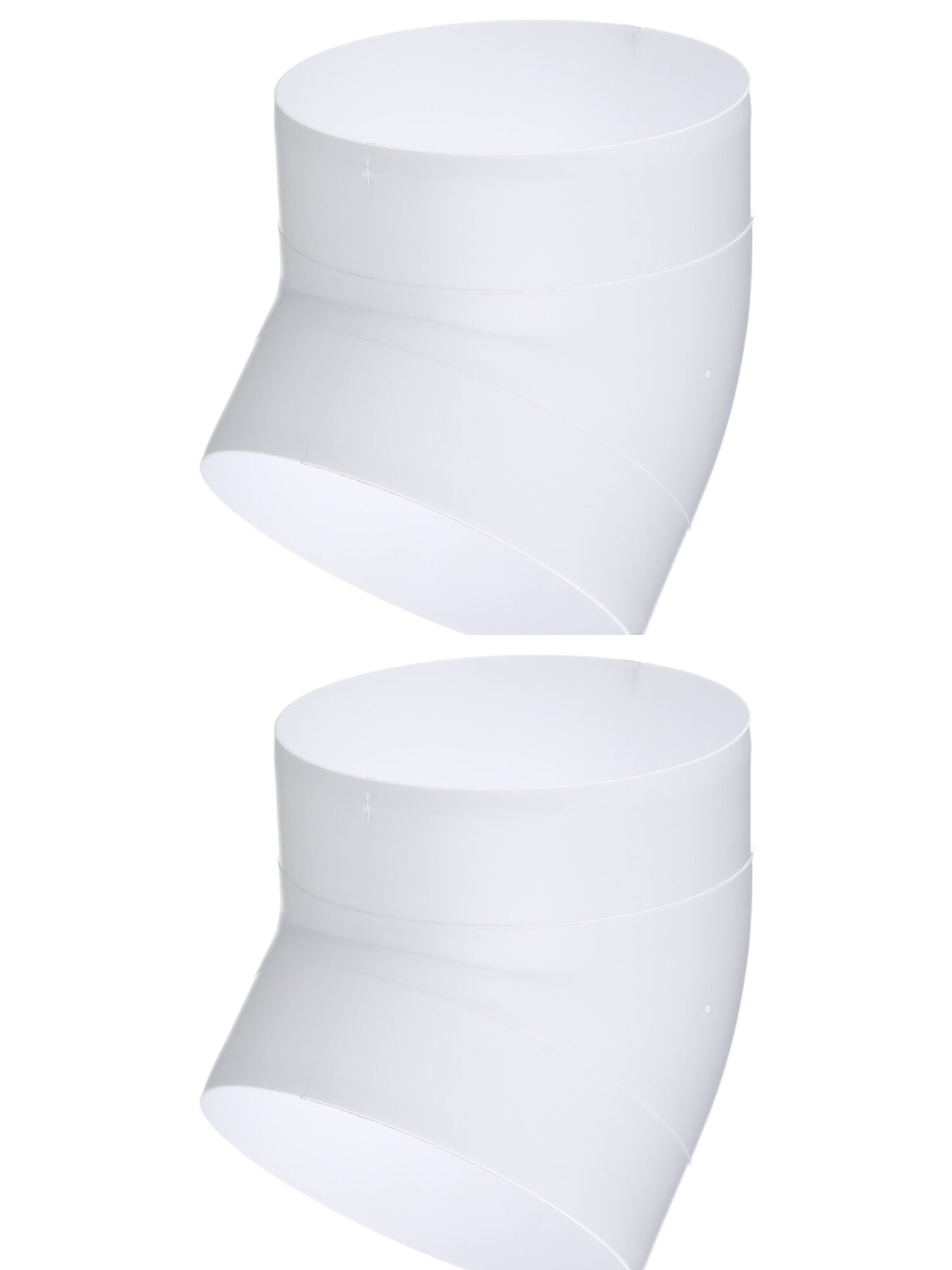 Колено для круглых воздуховодов пластиковое d125 мм 45 град (2 шт.)