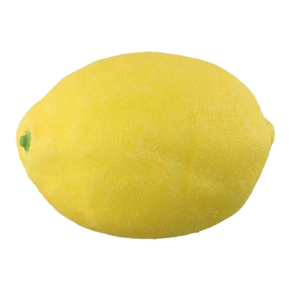 Искусственные фрукты из пластика для декора, стиль: зеленый, оранжевый, персик, груша, хурма, арбуз, красный змеиный плод, бамбук, киви, лимон, розовый, банан, гранат, тополь, желтый манго, зеленый лимон, упаковка содержит: 1 штука (желтая груша),