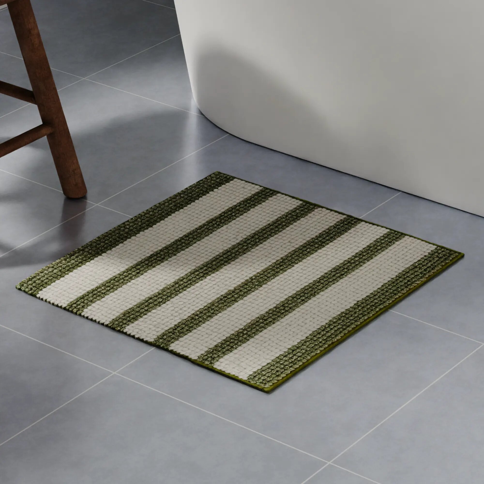 Verran Meridian коврик для ванной 50x50 см зеленый влагостойкий текстиль для пола