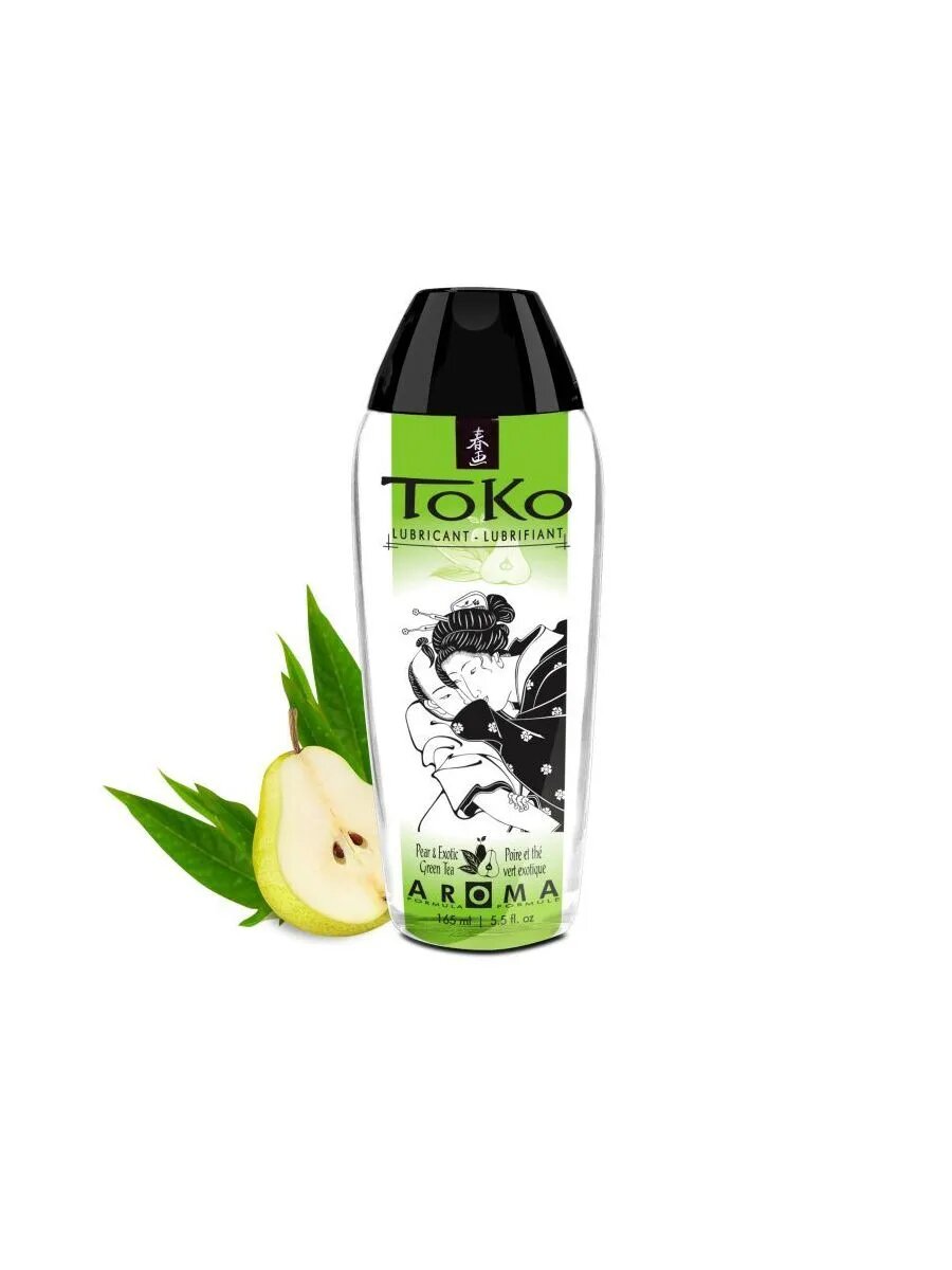 Интимный гель SHUNGA TOKO Pear, с ароматом груши, зеленого чая, 165мл