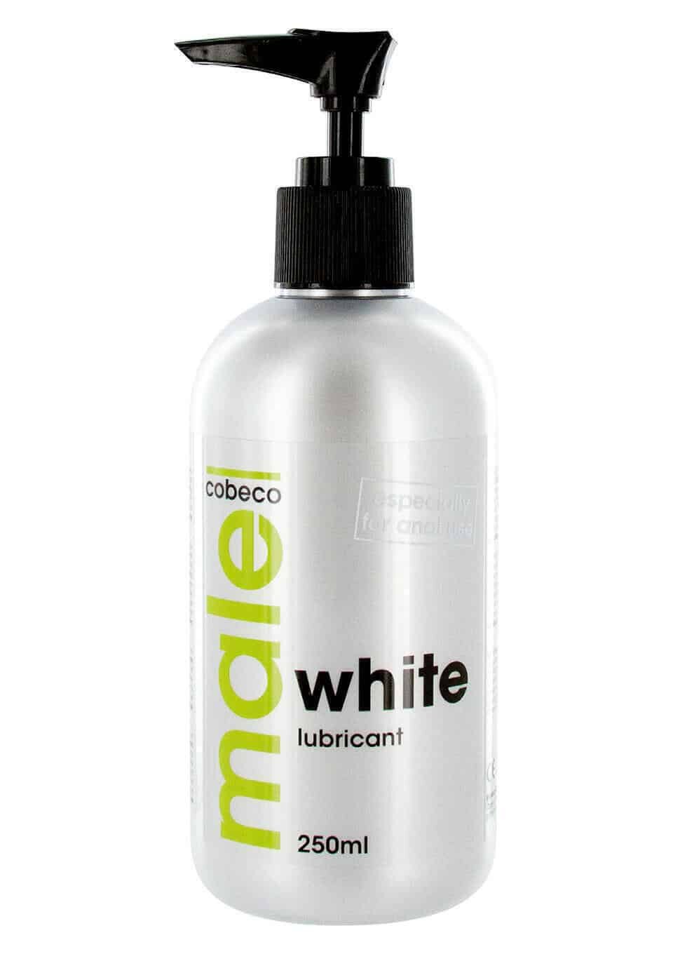 Анальный лубрикант Cobeco "Male White", силикон, 250мл, белый, флакон