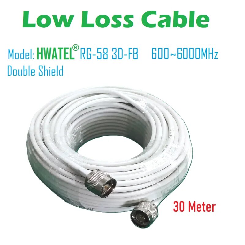 РЧ-коаксиальный кабель 3D FB RG58 LM200 Тип N Удлинительный кабель N-папа Разъем Коаксиальный кабель для CDMA GSM 3G 4G LTE WiFi Антенна