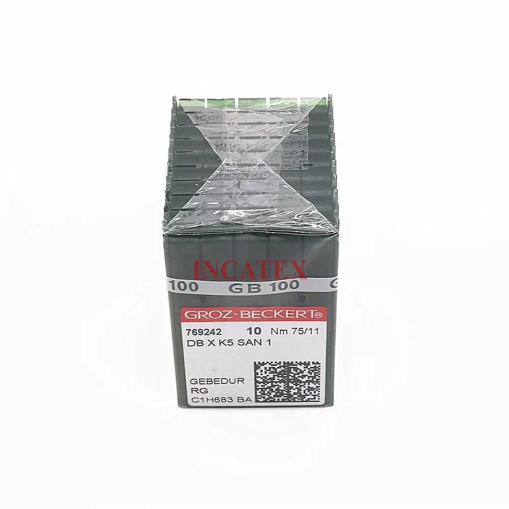Иглы для вышивания Groz Beckert RG DBXK5 SAN 1 GEBEDUR для машинки Tajima 80 (12)