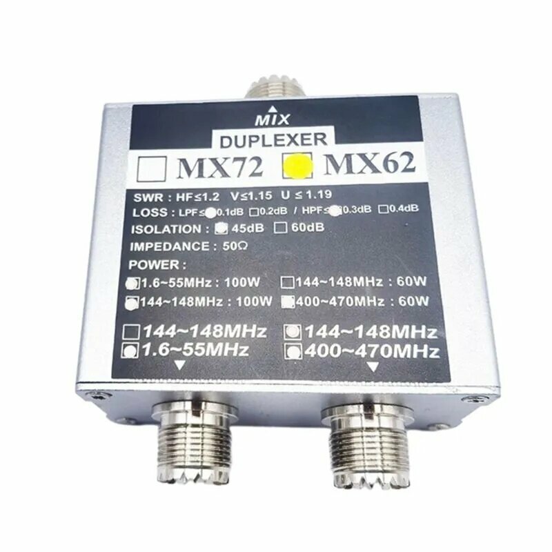 Дуплексер MX62 для разных частот