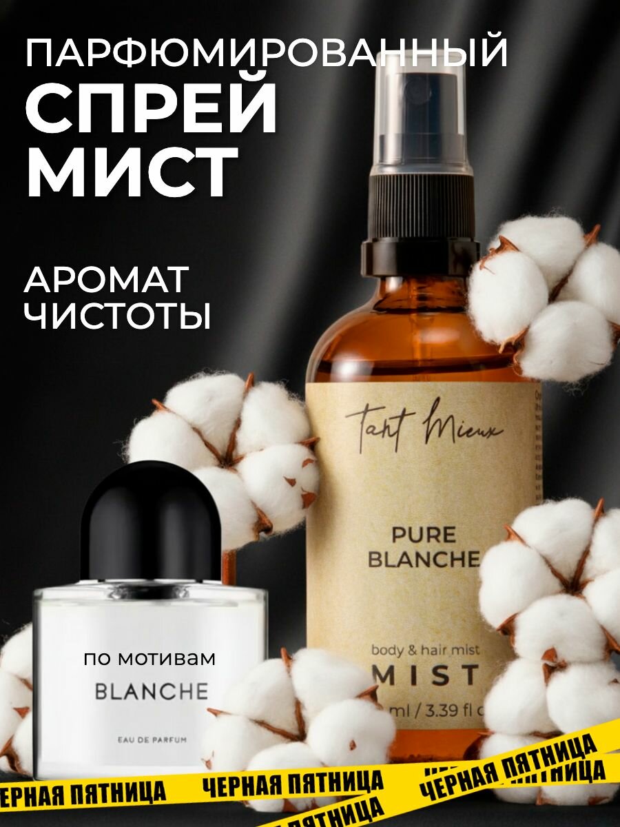 Мист спрей для тела парфюмированный для тела и волос с ароматом Чистоты, свежести