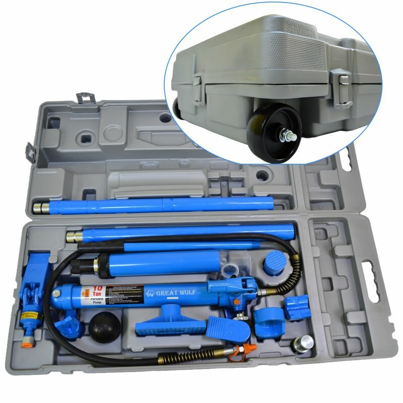 Гидравлическая растяжка (кейс на колесах) Great Wolf 10т GW-0410W