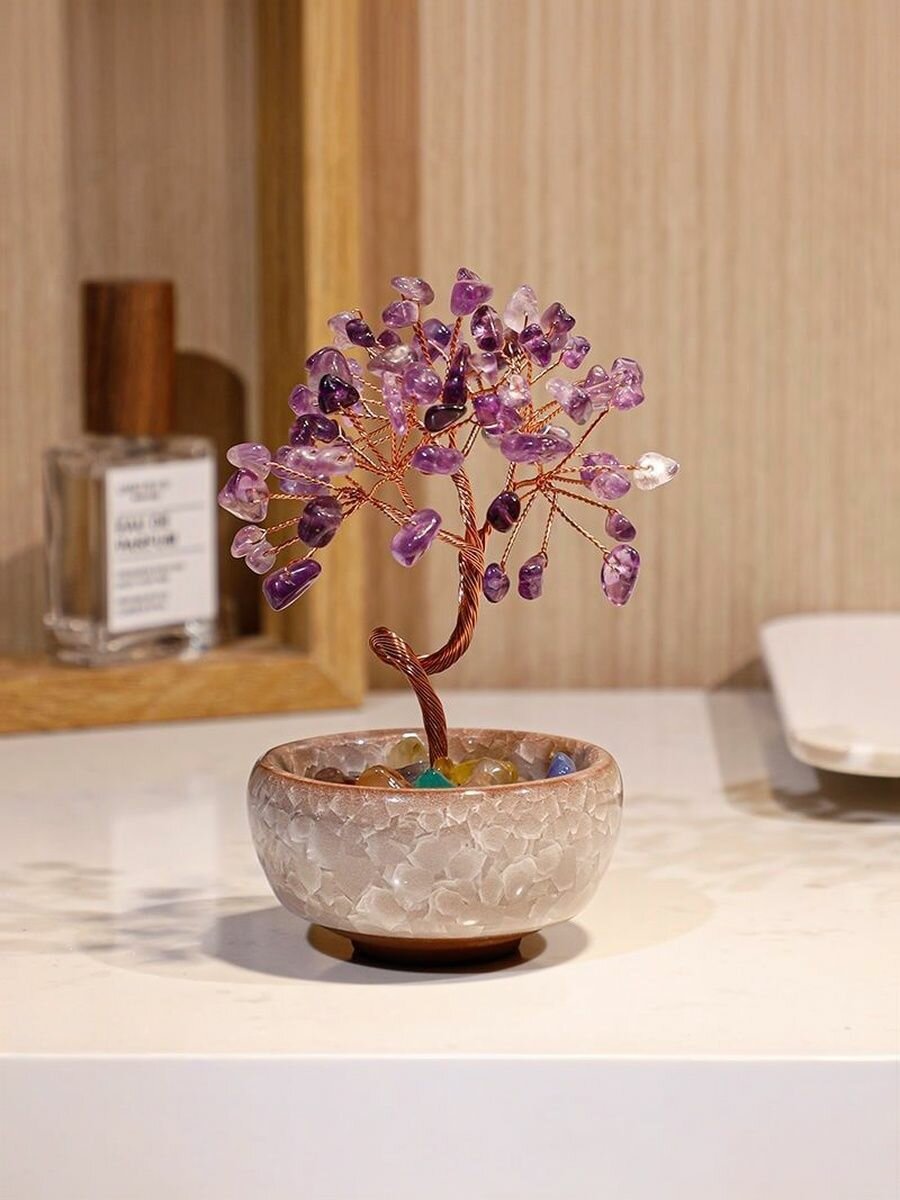 Фиолетовое хрустальное дерево