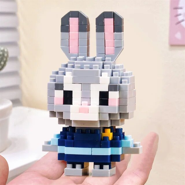 Disney Anime Princess Building Blocks Stitch Mickey Mouse mini Action Toys Фигурки, игрушки, кубики, сборные игрушки, подарки для детей