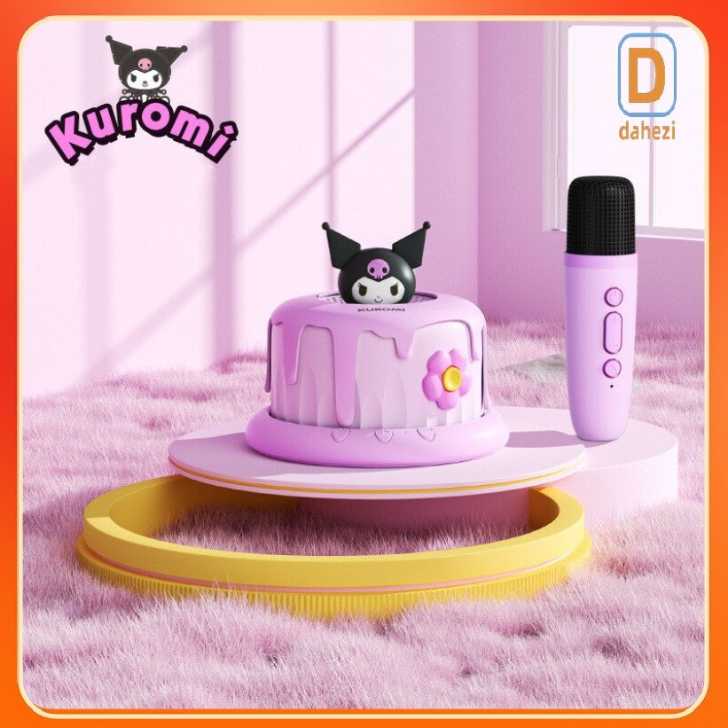 Беспроводной динамик Bluetooth singing cake speaker Kuromi-одиночный микрофон