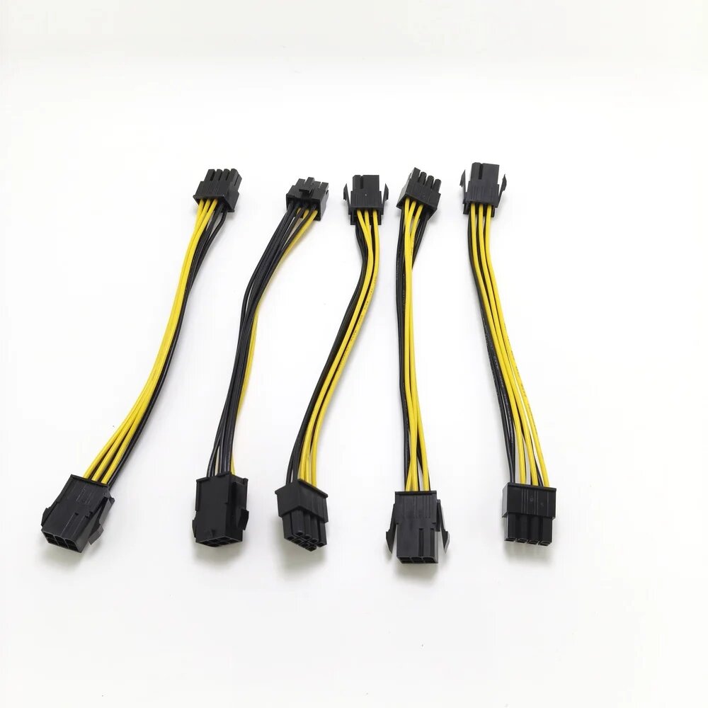 Iwebtron кабель питания для видеокарты 8-pin male to 8-pin (6+2) female 20 см