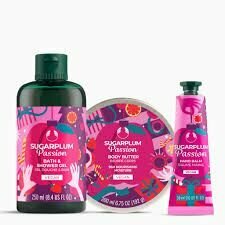 The Body Shop Набор косметики для тела Sugarplum Passion Body Care Collection, 3 средства
