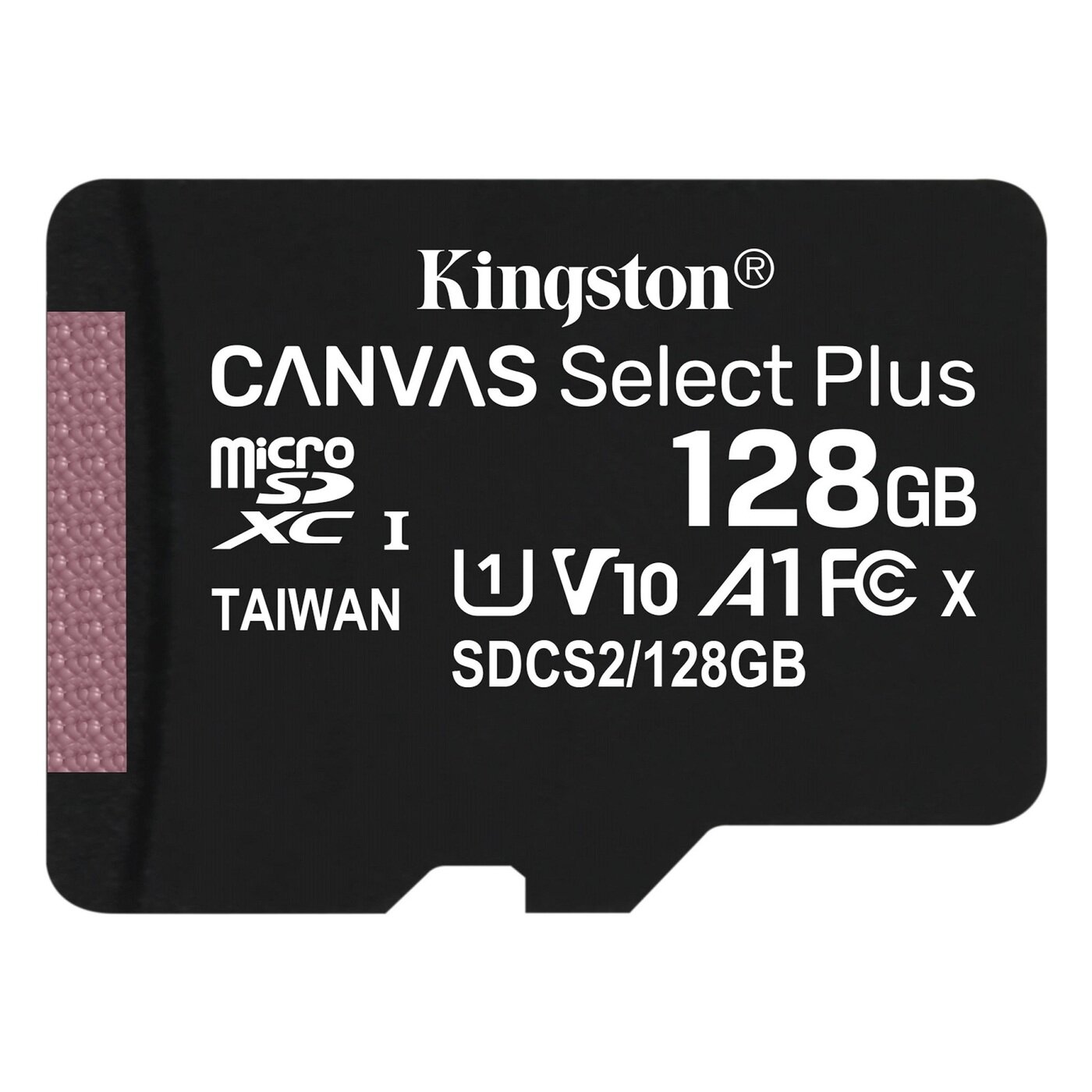 Карта памяти Kingston Canvas Select Plus A1, 128 ГБ (SDCS2/128GBSP) , Class 10 (100 Mb/s), без адаптера