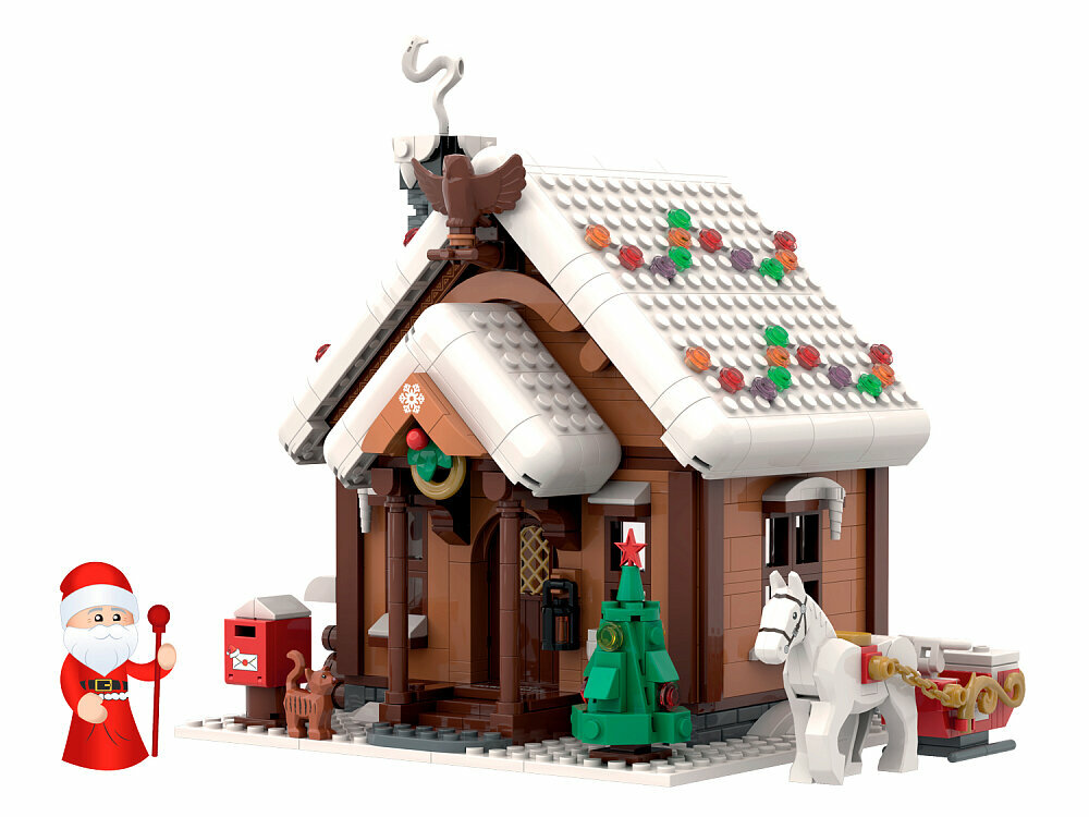 Конструктор Brick Labs Сказки AB-1213 Конструктор Дом Деда Мороза