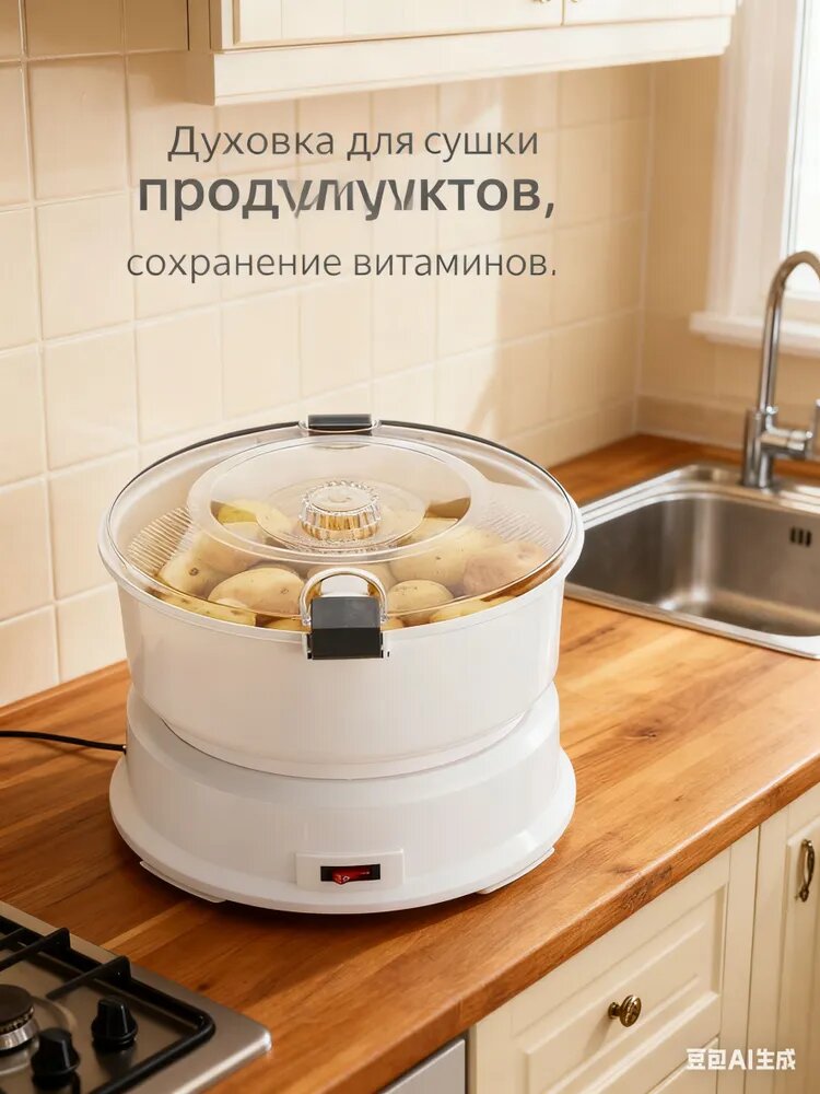 Картофелечистка электрическая белый Картофелечистка электрическая