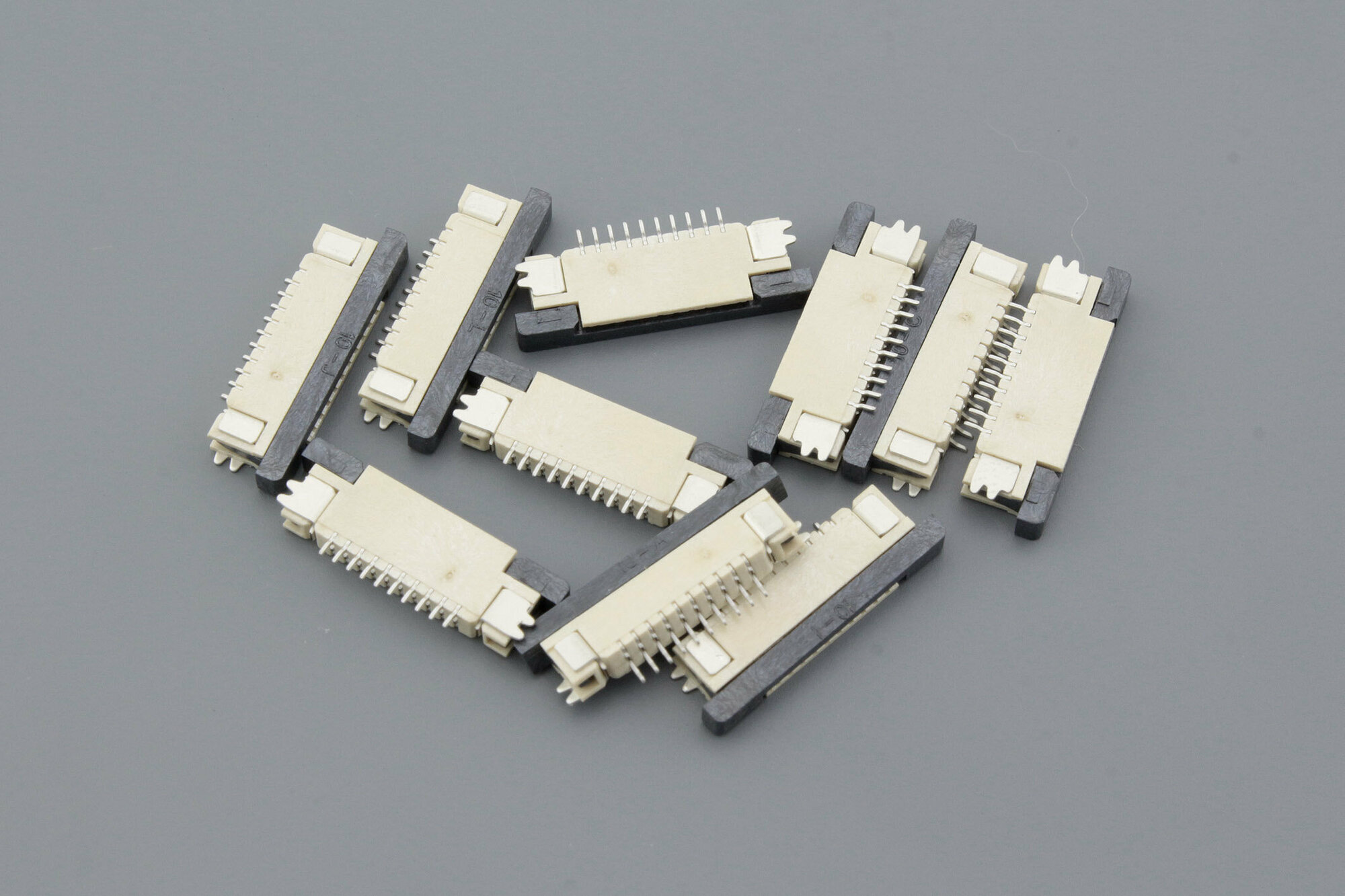 Разъем FPC Half Coverage Bottom Contact 0.8K-BX-10PWB 10 pin высота 2мм шаг 0,8мм 10 шт