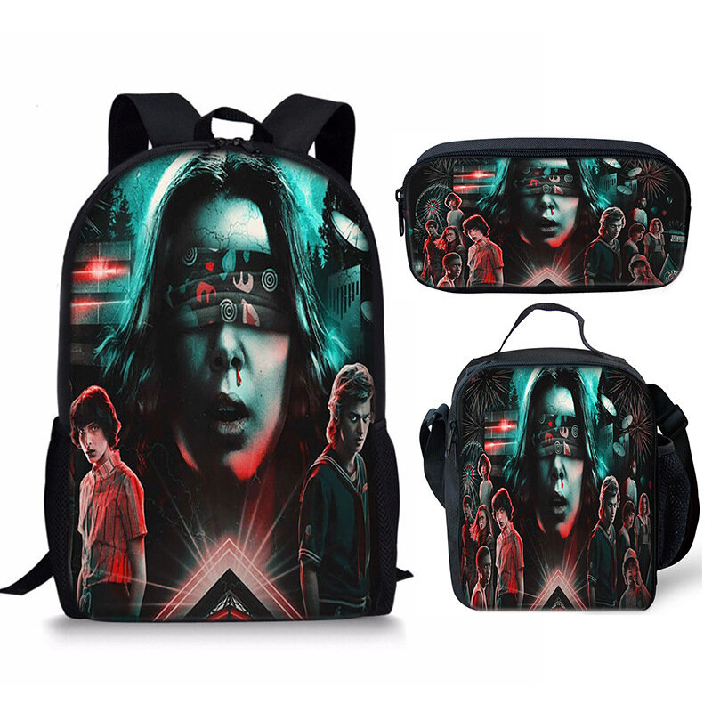 Новый продукт Amazon Stranger Things 4 Stranger Things 4, школьная сумка для школьников, детский рюкзак, сумка через плечо, пенал