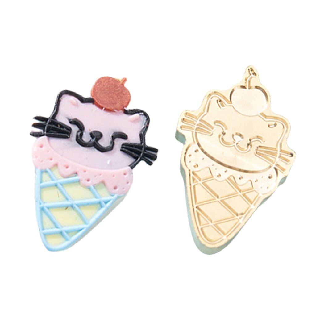 Печать для воска серии Cats Ice Cream для украшения приглашений, конвертов, карточек, писем и фото