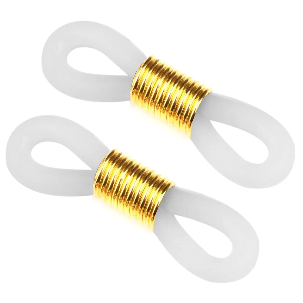 Держатели-петли для очков LFPU JA235 силиконовые 50 шт. Gold color white