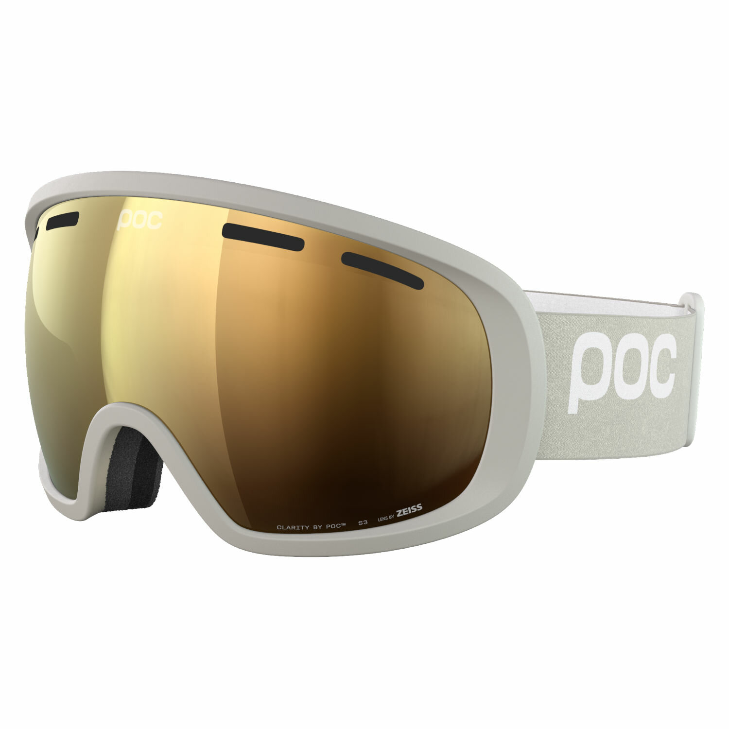 Маска горнолыжная POC Fovea Clarity Pow JJ Mineral Grey/Sunny Gold S3