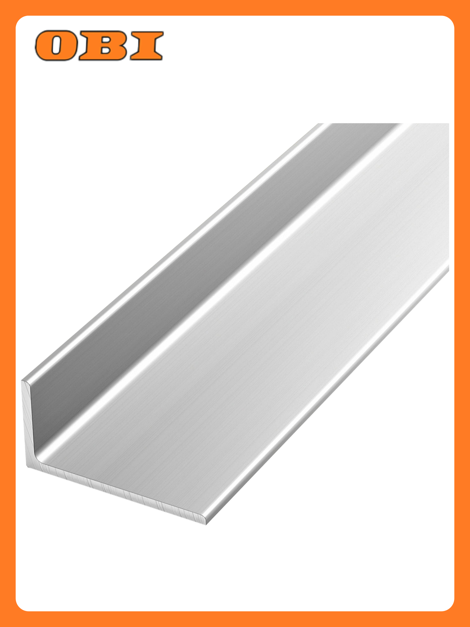 Профиль угловой алюминиевый Лука 2000x40x2 мм, прессованный, сплошной, без внутренних полостей