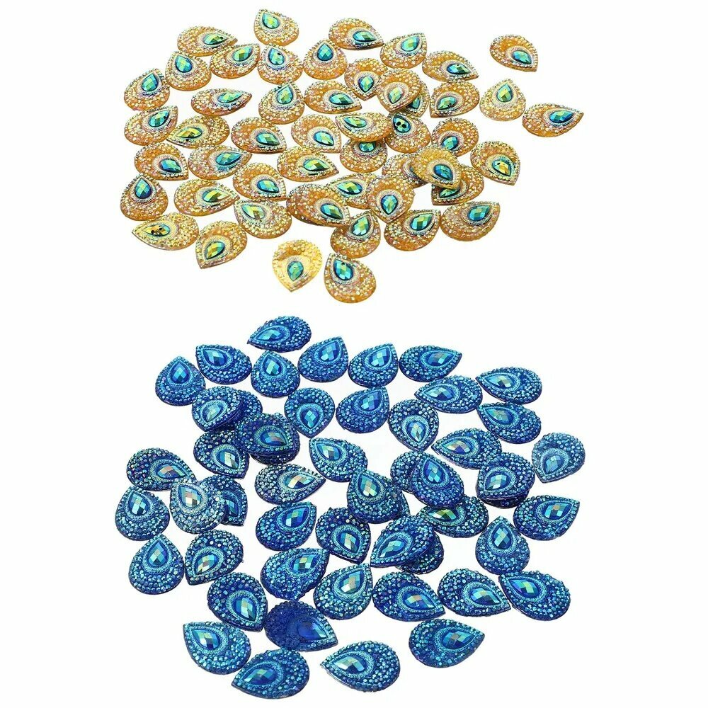 Рhinestones Водяные Капли, Декоративные Элементы Из Смолы, 100 Штук
