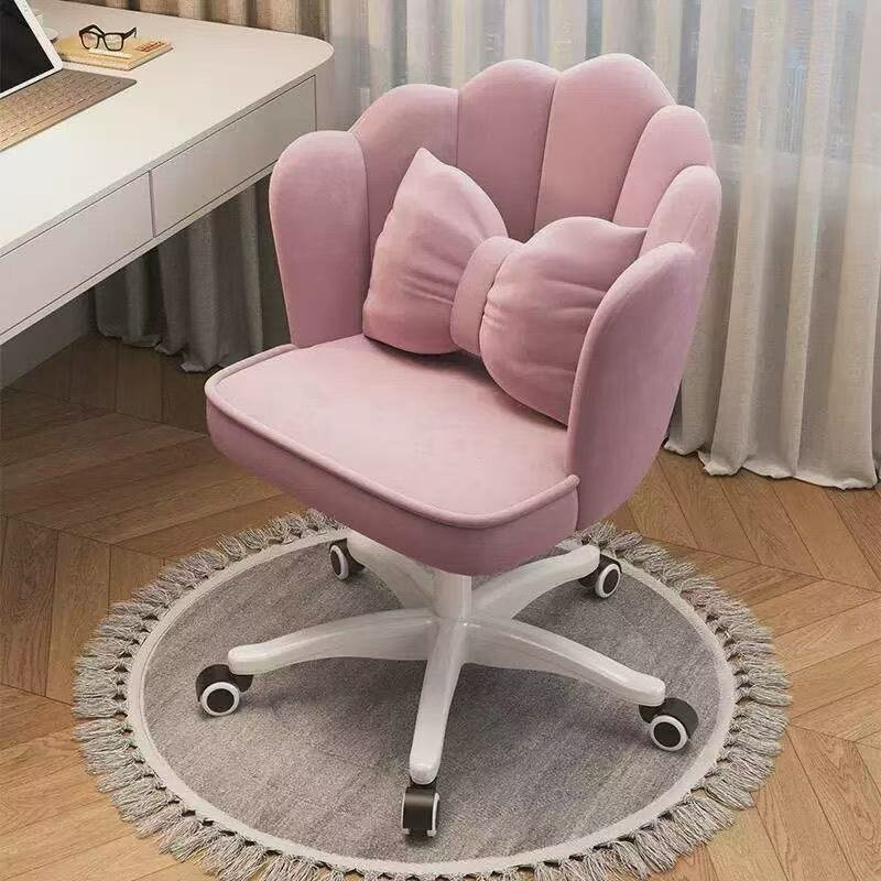 Кресло для макияжа для спальни девочек, высококачественный стул для туалетного столика, стул для макияжа, роскошное кресло со спинкой для домашнего освещения