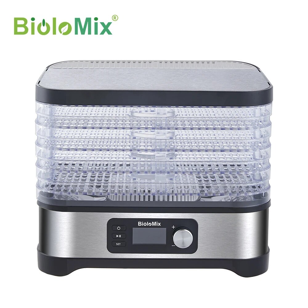 Сушилка Biolomix BD-1200EU, 5 поддонов, нержавеющая сталь, пластик