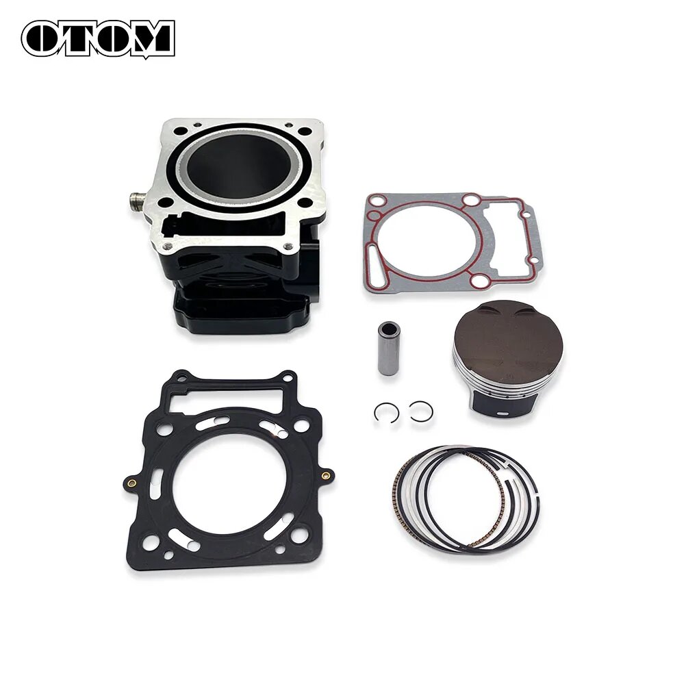 OTOM ZS174MN-5 комплект цилиндров двигателя мотоцикла 74 мм блок цилиндров поршневое кольцо штифт прокладка для ZONGSHEN NB300 4T велосипед с водяным охлаждением Cylinder Kit-Black