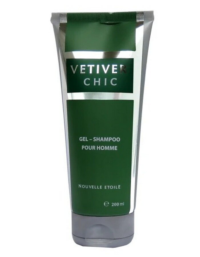 Новая Заря men Vetiver Chic Парфюмированный гель-шампунь для тела и волос 200 мл. (ветивер Chic)