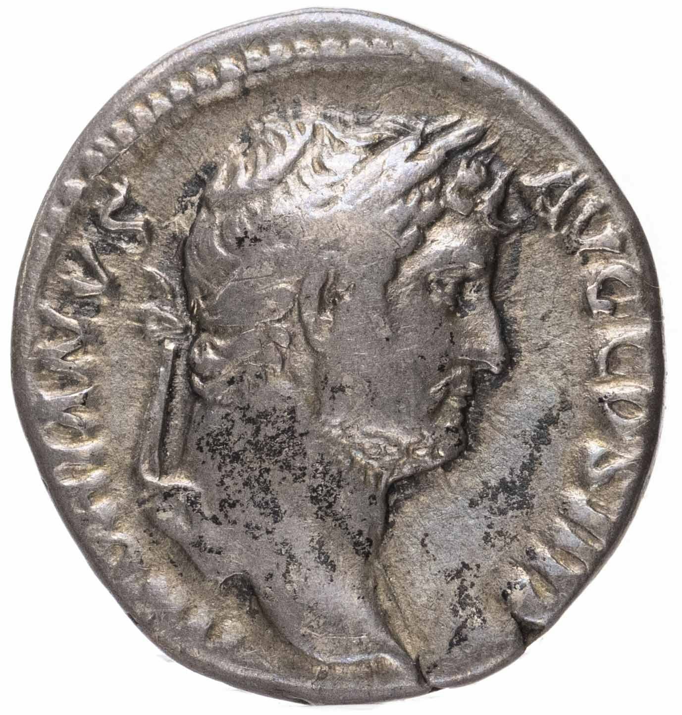 Римская империя, Адриан, 117-138 годы, Денарий Африка, Серебро, в сохранности VF