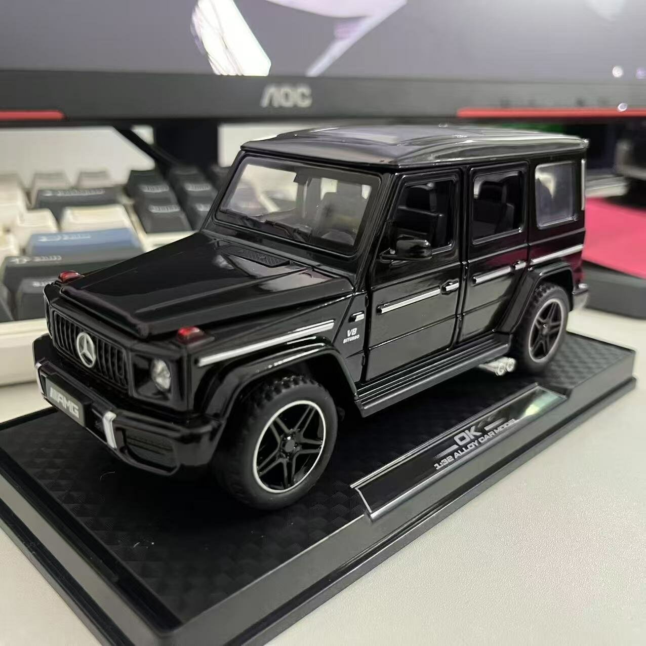 Интернет-знаменитость Mercedes-Benz G63, модель автомобиля из сплава, внедорожник, подарок для мальчика, игрушечная машина, симуляция модели автомобиля, украшение