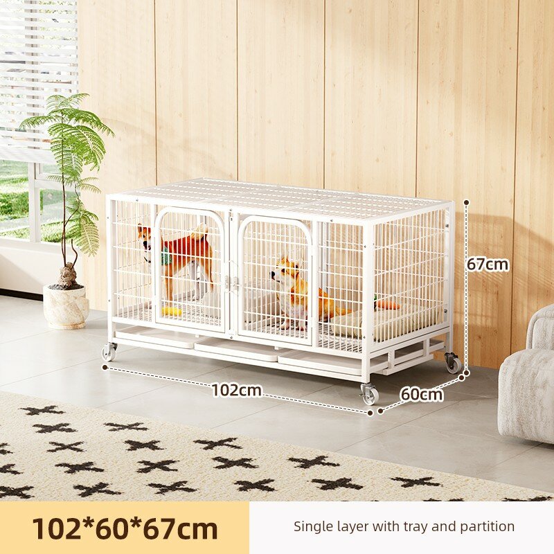 Клетки для собак, клетки для разведения крупных, средних и мелких собак, клетки для разведения с перегородками, лотки