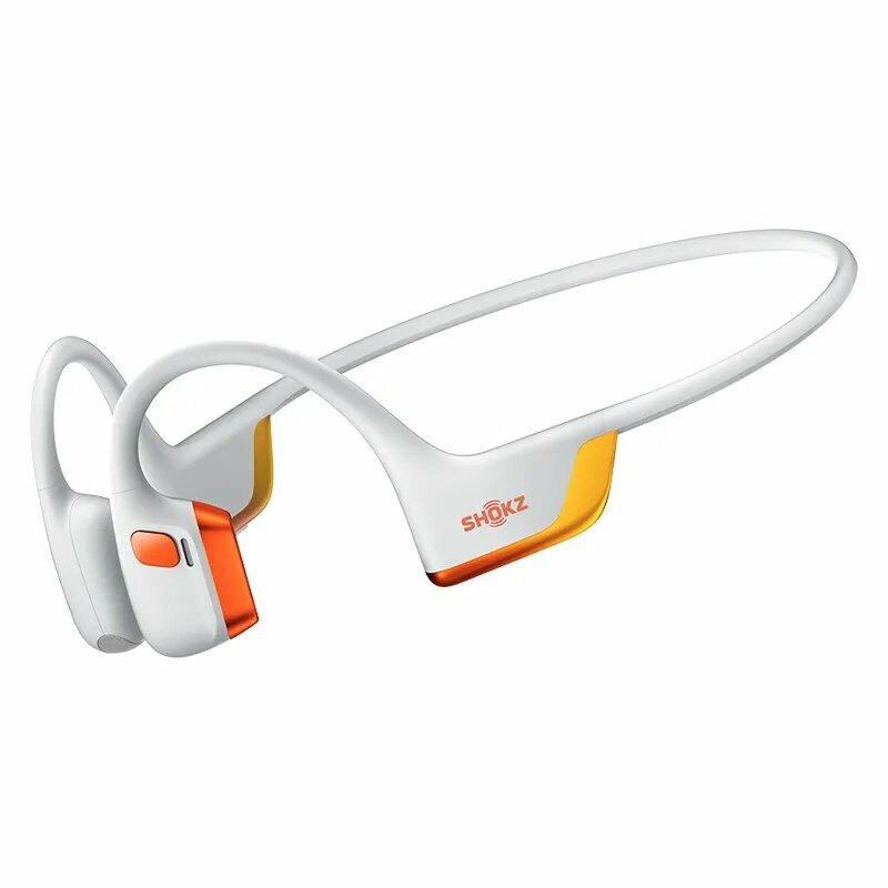 SHOKZ Наушники беспроводные с микрофоном Shokz OpenRun Pro 2, Bluetooth, USB Type-C, слоновая кость, оранжевый