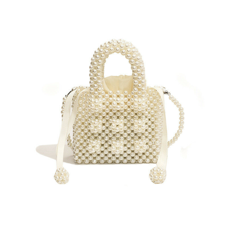 Шикарная унисекс мини-сумочка с жемчужинами для дошкольников с элегантными бисерными акцентами для лета