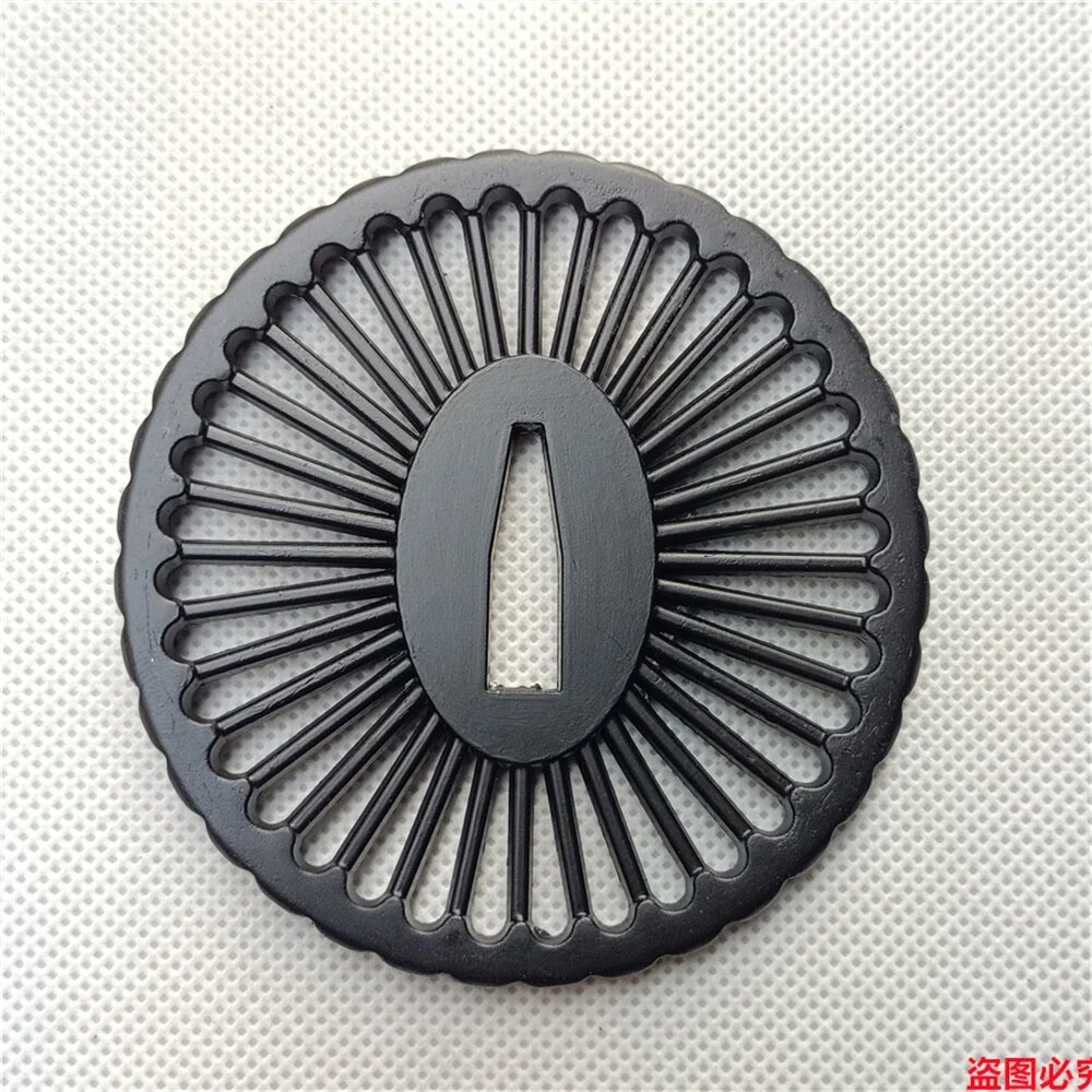 Цуба из сплава HGF-SS для катаны Черный, T-30