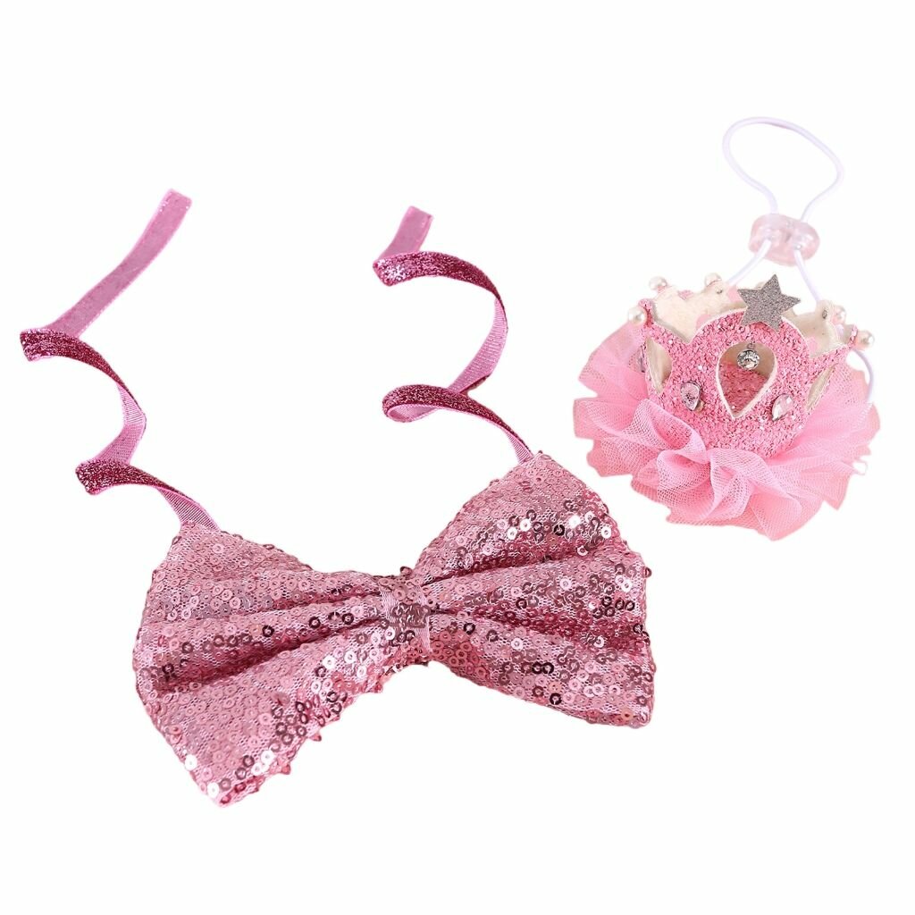 Комплект ошейников с короной для домашних животных