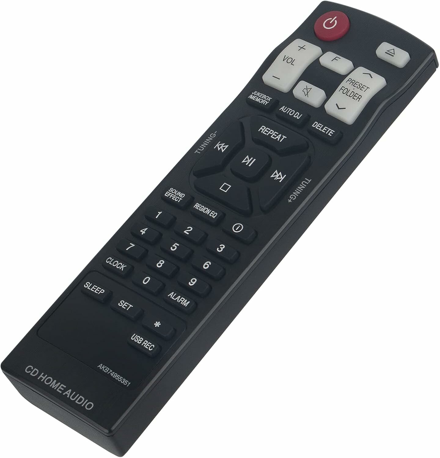 PERFASCIN AKB74955351 Замена пульта дистанционного управления, совместимый с LG CD Home Audio Mini Hi Fi System CKS43F CK43 CK56 CkS57F