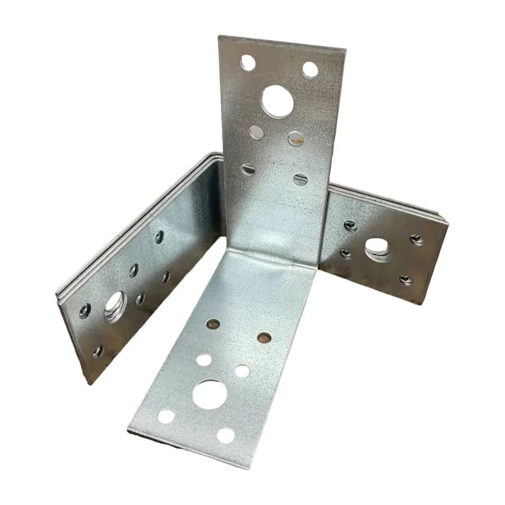 Крепежный перфорированный уголок 23 болта 90x90x40 ОЦ, 4 шт. B92009040232099
