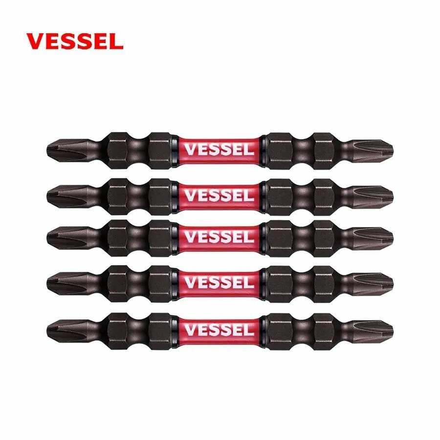 VESSEL набор бит, Торсионное долото тонкое, с двойной головкой, серия SDT