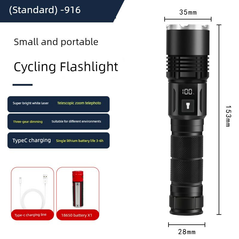 Маленький фонарик с белым лазером, сильный свет, перезаряжаемый, сверхъяркий, дальнего действия, зум 18650, мини, для