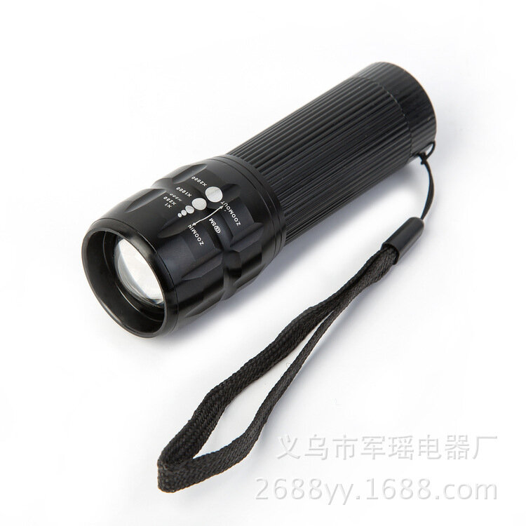 Zoom фонарик Открытый езда перезаряжаемый светодиодный фонарик 3W многофункциональный фонарик из алюминиевого сплава