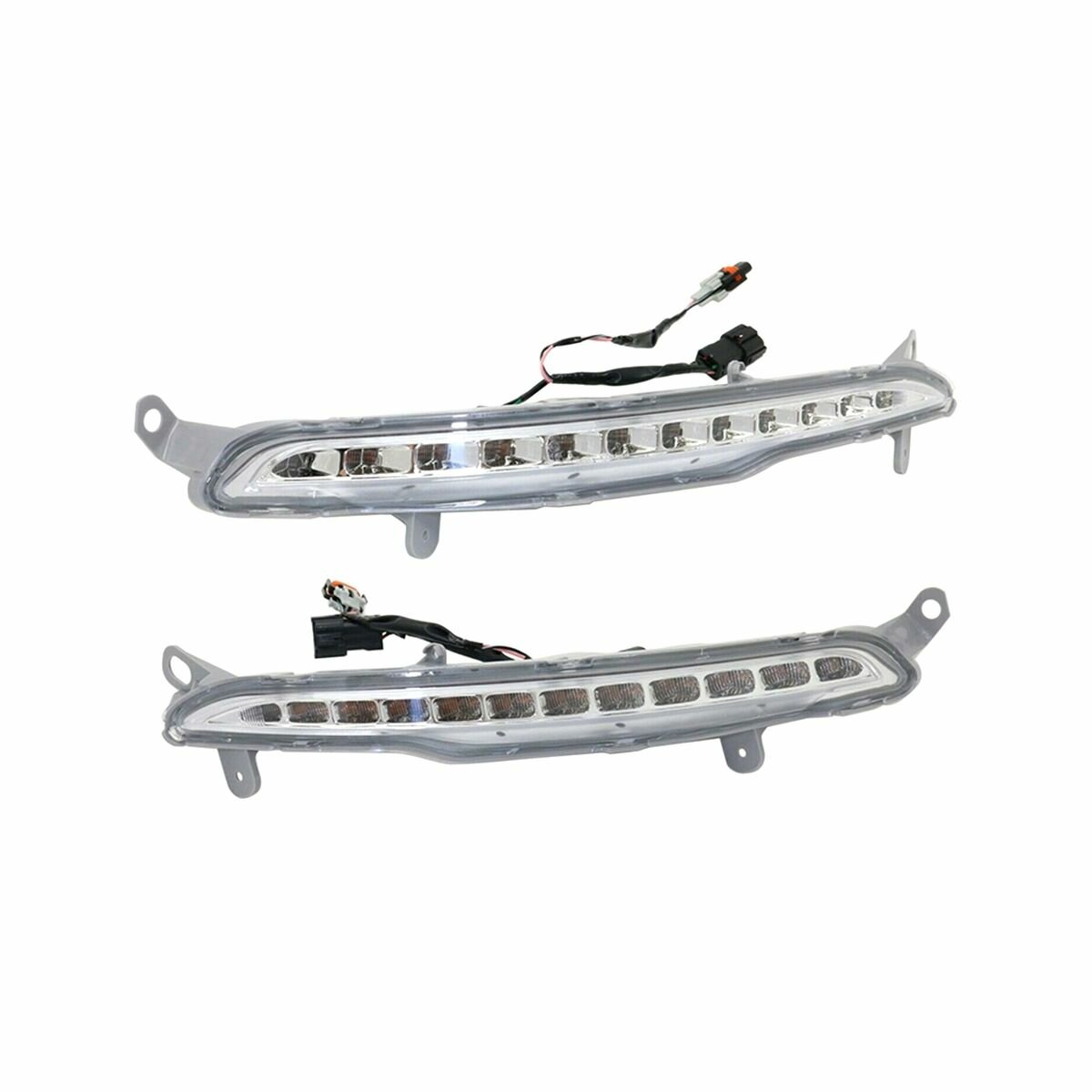 LED дневные ходовые огни для KIA K5 Optima 2010-2014 — передние противотуманные фары правая+левая, прямая замена