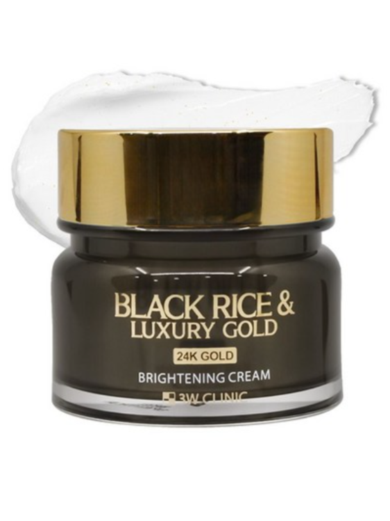 Осветляющий крем "Black Rice & Luxury Gold", 3W Clinic, 100мл