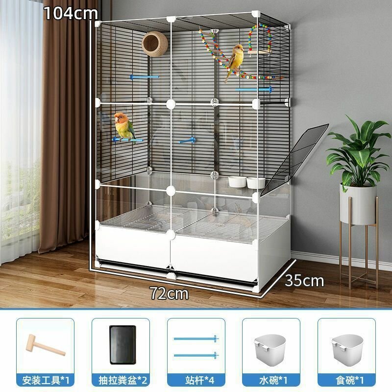 Клетка для птиц, клетка для попугаев, клетка для волнистых попугаев, клетка для корелл, большая роскошная вилла, маленькая клетка для птиц, защищенная от солнца, для домашнего использования