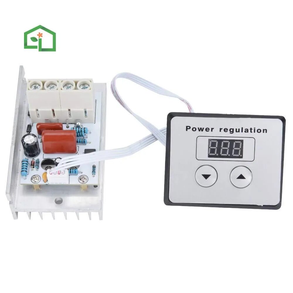 (G P O V) Диммерный переключатель, 10000 Вт SCR Цифровой регулятор напряжения Регулятор скорости Диммер Термостат AC 220 В 80 А