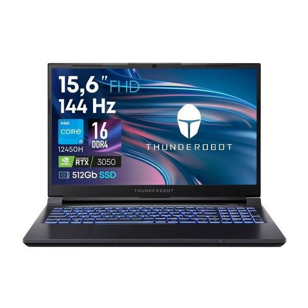 Ноутбук игровой Thunderobot 911S Core D/15.6"/Core i5-12450H/16/512/RTX 3050/noOS